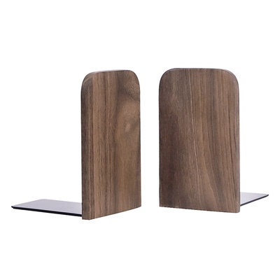 有生黑胡桃木书挡书立ins挡书板书架