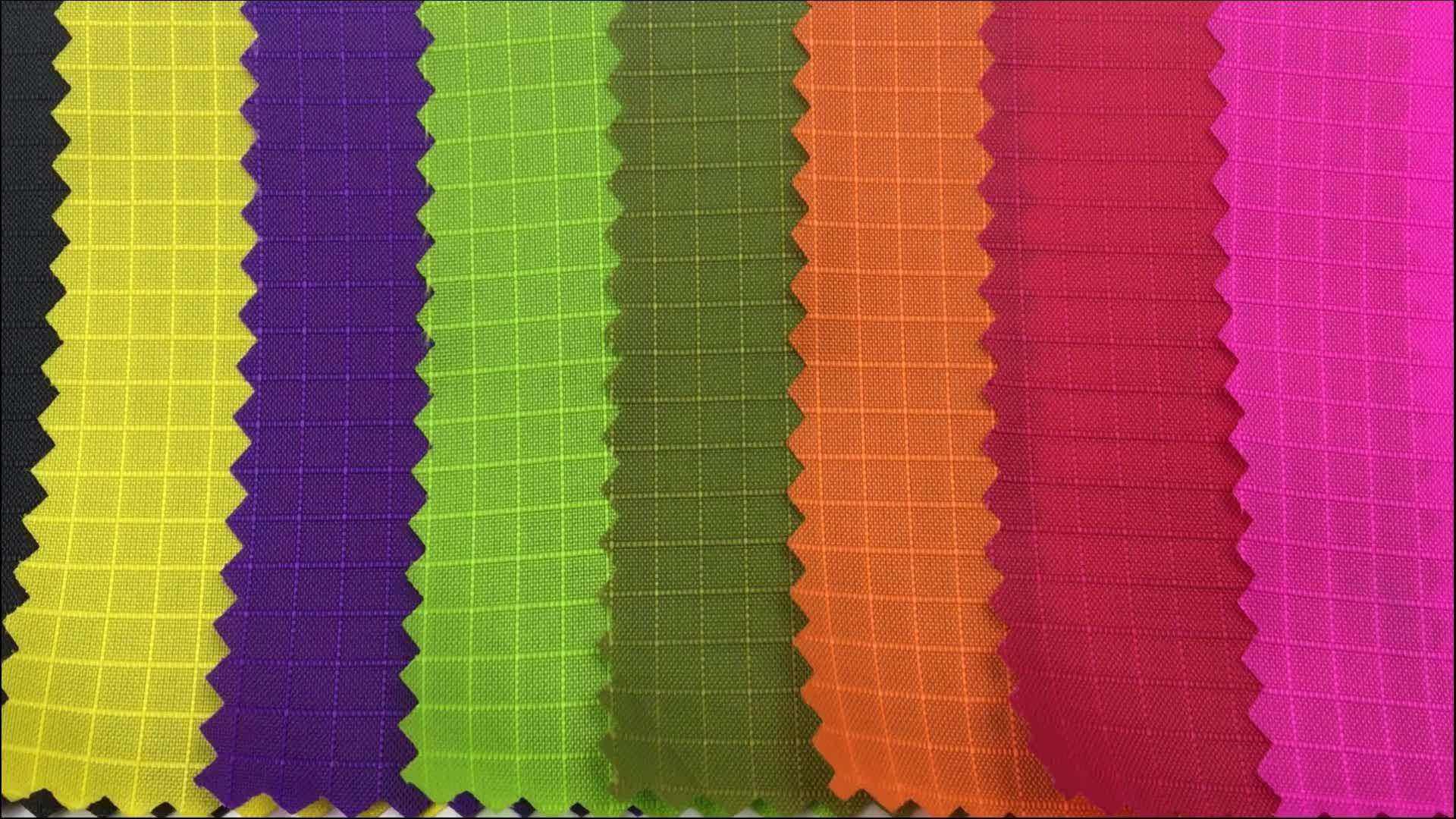 Custom Plaid 0.4 Grid 100% Nylon 210t Plaid Taffeta Fabric With Uly ...