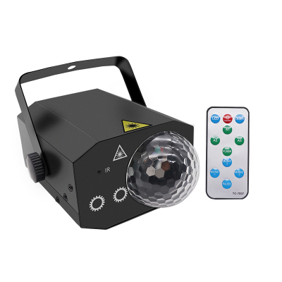 镭射声控爆闪射灯家用蹦迪七彩灯