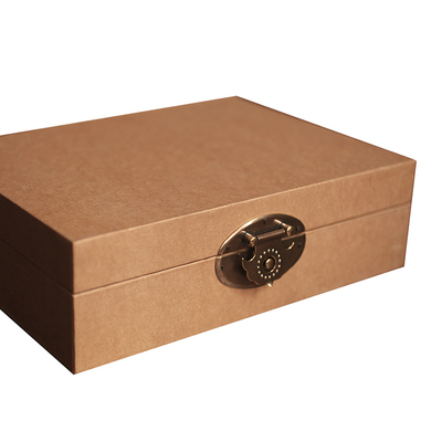 复古空白牛皮纸盒子 ins风小号礼物收藏硬纸盒精品包装高档礼品盒