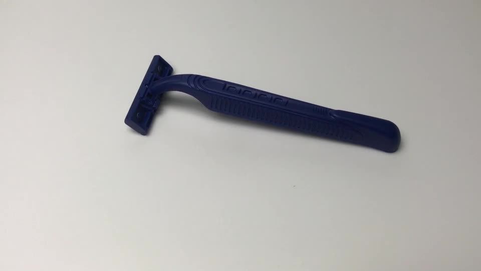 D211l Plastic Handle Face Hair Remover Disposable Razor 2 Blade Shaving ...