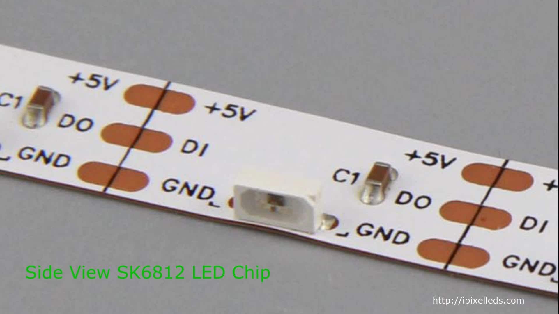 144 Led Addressable Ws2812b Inside Led Strip Display Ic Ws2812 Side ...