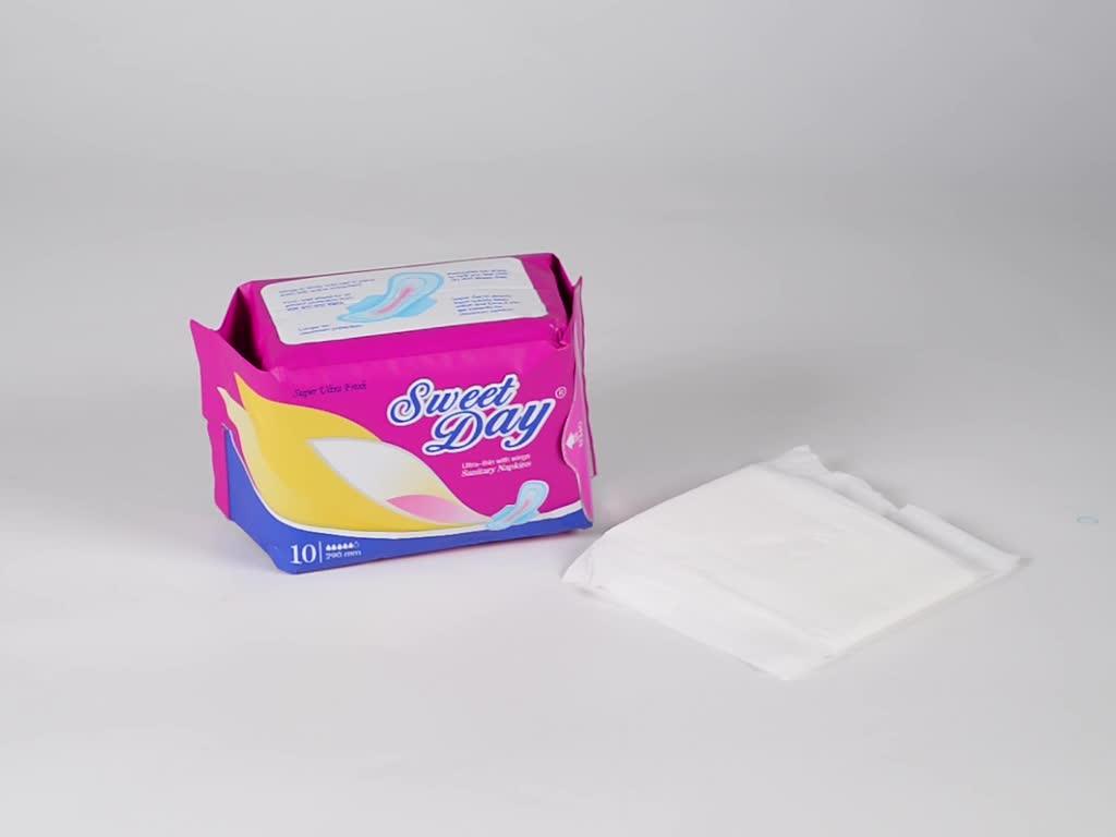 New Products Ultra Thin Women Day Use Organic Cotton Anion Sanitary ...