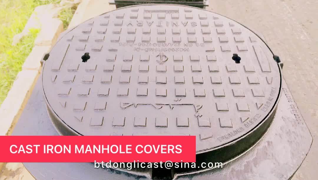 600*600 Clear Opening Lockable Manhole Covers C250 En124 Standard Cast ...