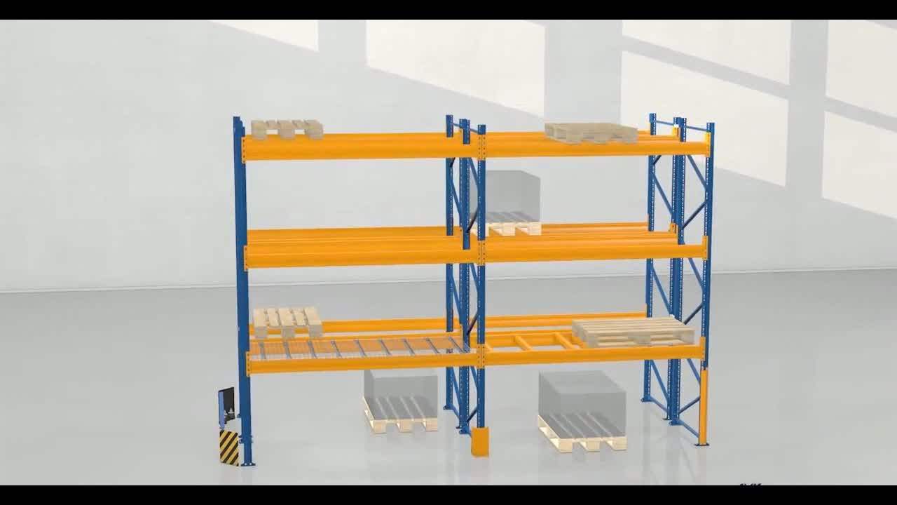 Pallet Rack Type Opslag Rekken Voor Ontworpen Tekening Voor Magazijn ...