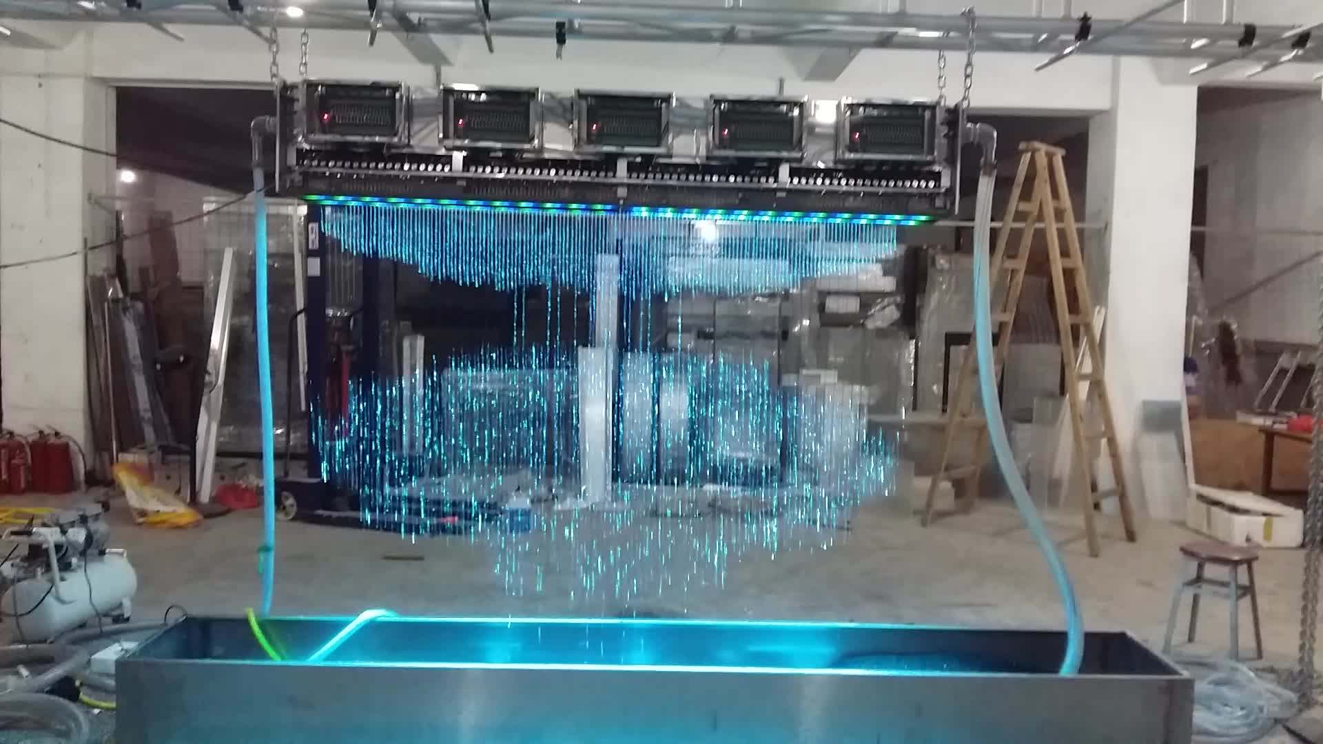 Led Graphic Water Curtain Rain Curtain Music Fountain - Buy Rain ...
