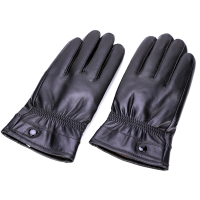 海宁绵羊皮秋冬季加绒加厚手套