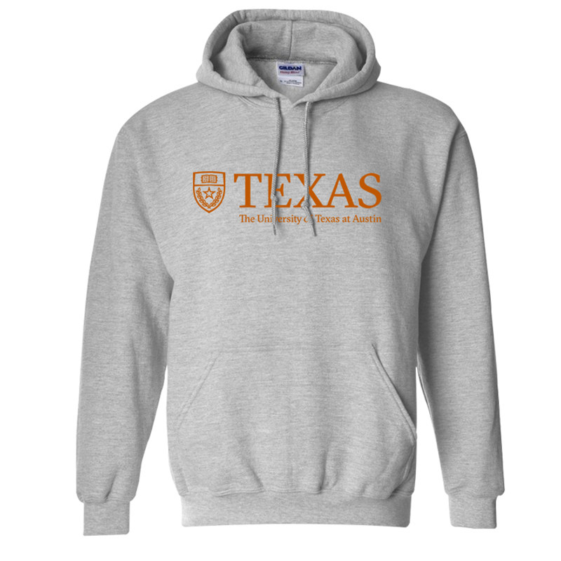 UT Austin得克萨斯大学奥斯汀分校套头卫衣冬季加绒加厚学生外套_虎窝淘