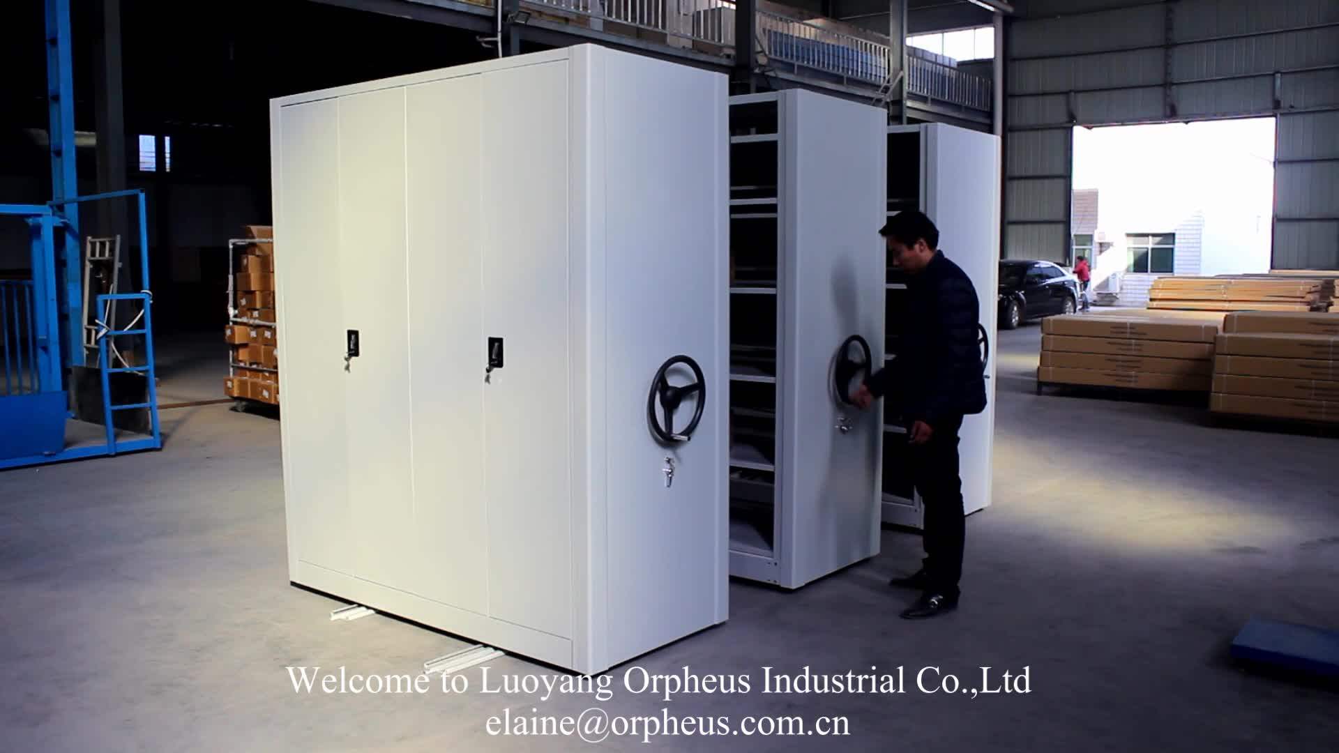 Filing Storage Cabinet Office Furniture Double Bank Archive Rack High ...