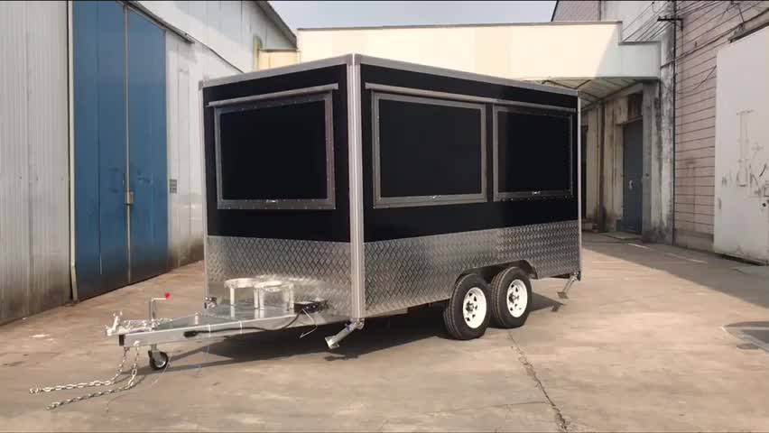 Outdoor Mobile Bubble Tea Cart Kiosk Food Street Engineers Available To ...