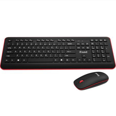 2.4G无线键鼠套装iFound静音按键