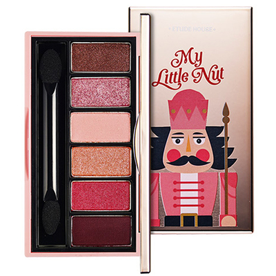 韩国专柜正品EtudeHouse伊蒂之屋大地酒红色系胡桃夹子六色眼影盘