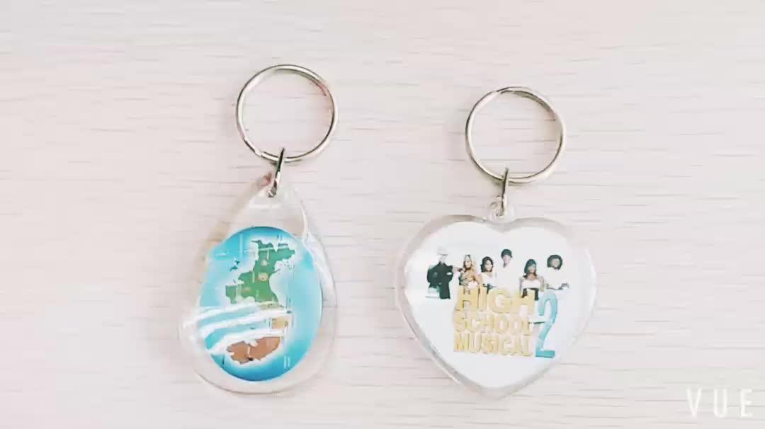 Heart Shape Custom Acrylic Keychain Promotional Key Chain - Buy Acrylic ...