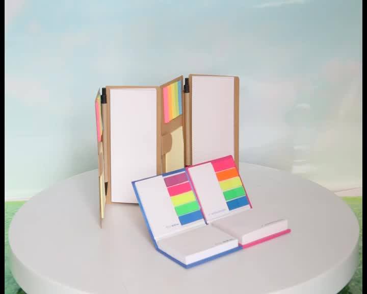 Eco Combined Sticky Note Pad Set With A Paper Pen - Buy Sticky Note Pad ...