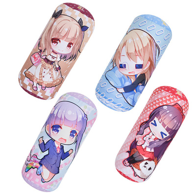 尚萌NEW GAME凉风青叶日富美结音八神光动漫圆柱形枕颈椎枕糖果枕