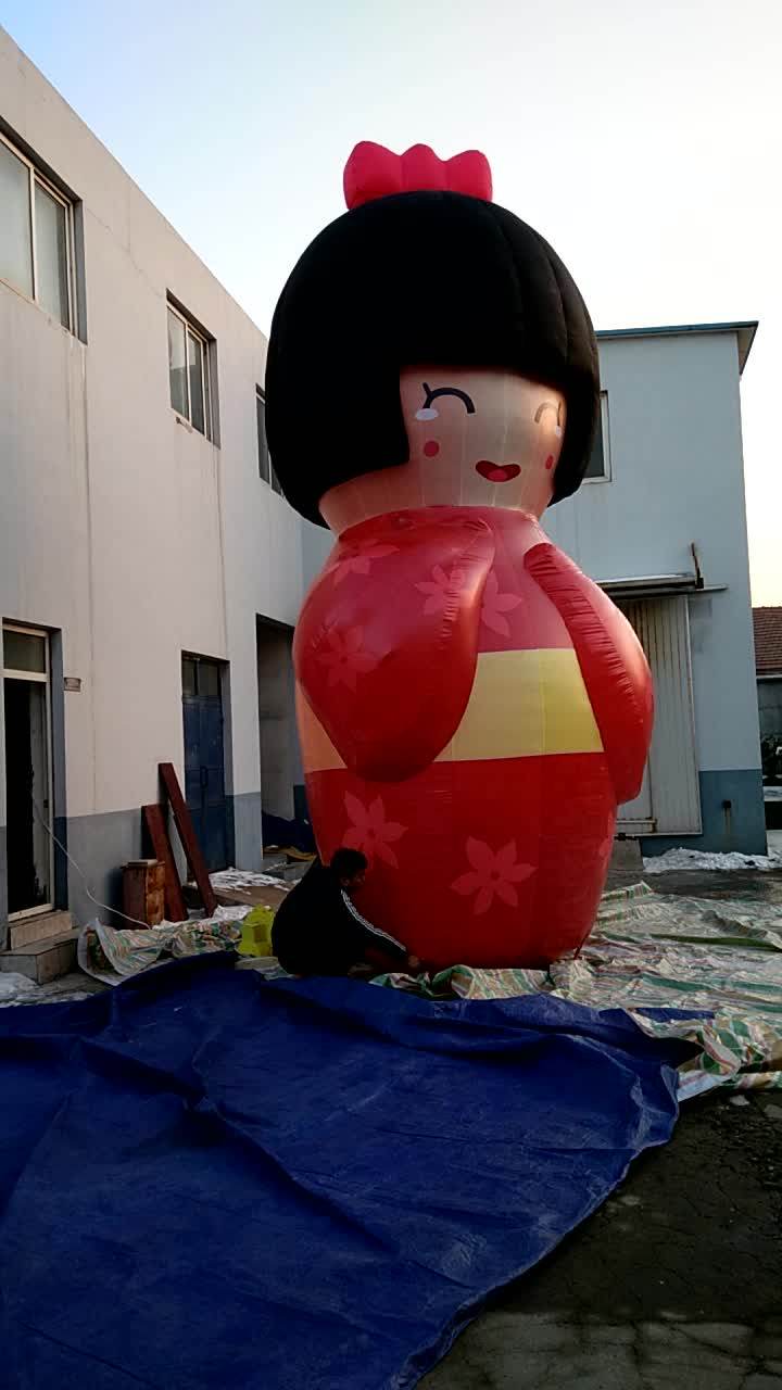 Japanese Dolls Decorated Cartoon Giant Inflatable Girl - Buy Inflatable ...