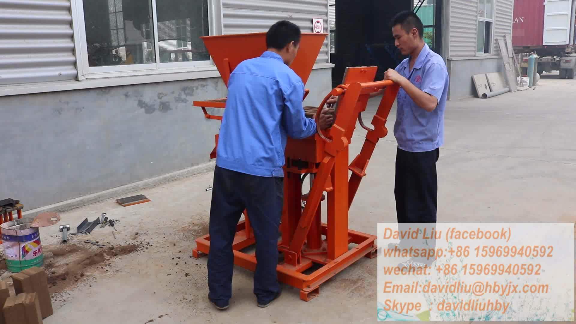 Small Scale Industry Hby 2-15 Eco Brava Clay Brick Making Machine Price ...