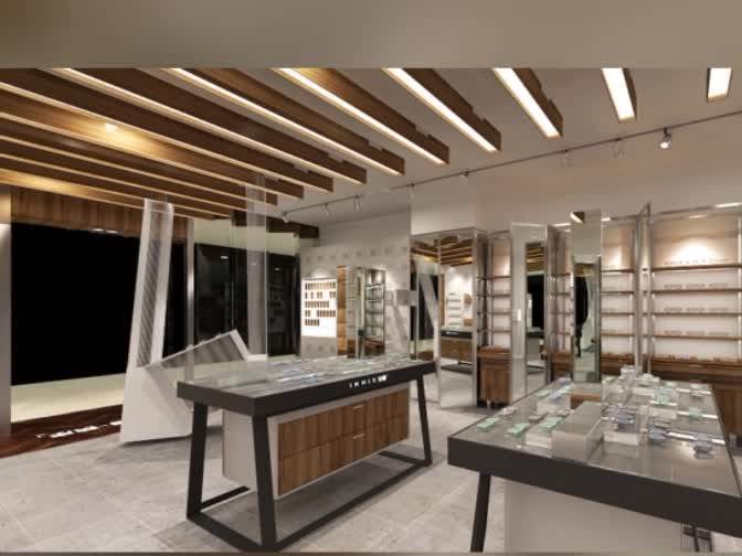 Ouyee Latest Wooden Furniture Designs Display Ideas Eyeglasses Cabinet ...