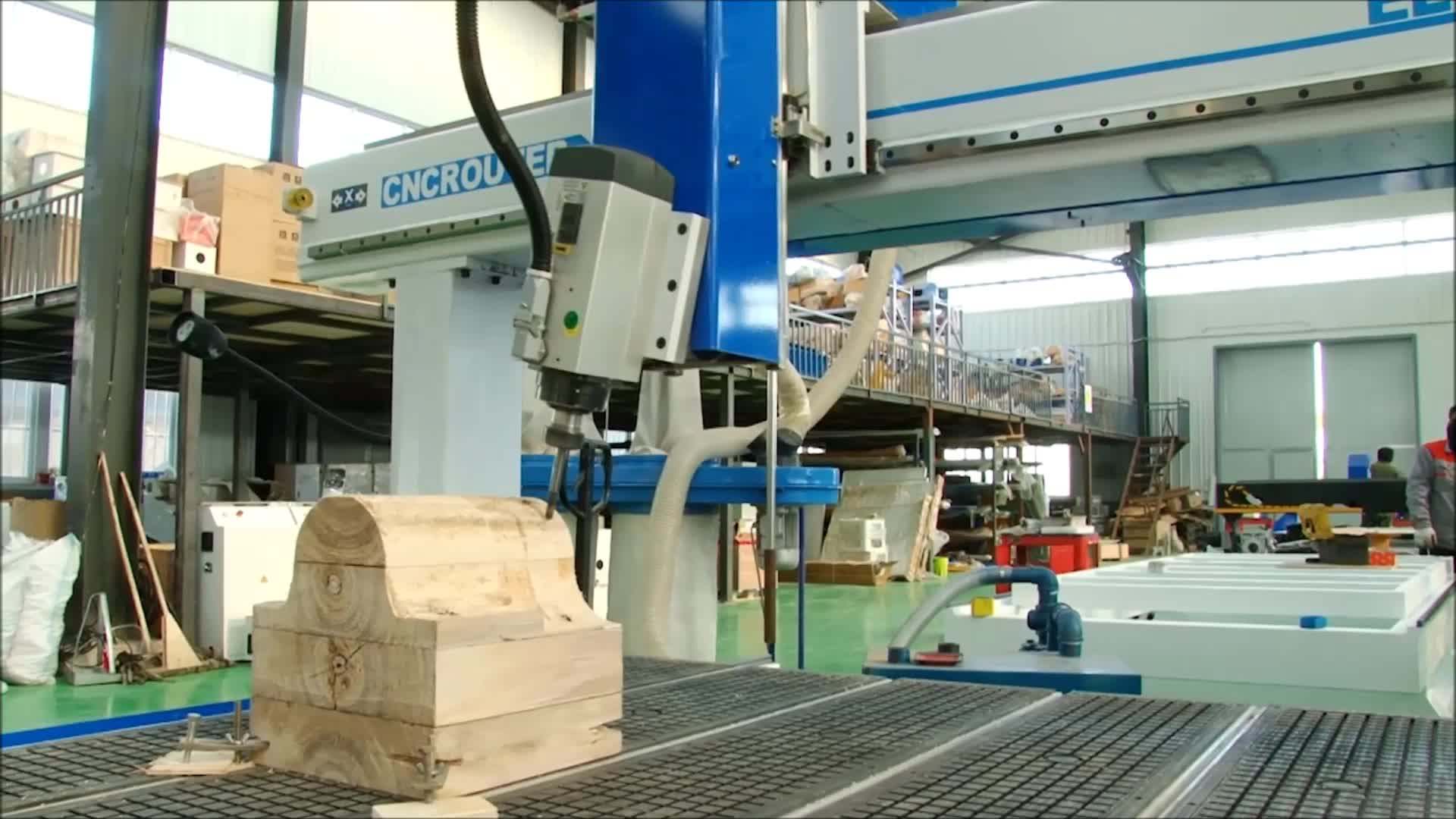 Ele 1530 Cnc Router With Big Rotary Axis,4 Axis Wood Cnc Machine For ...