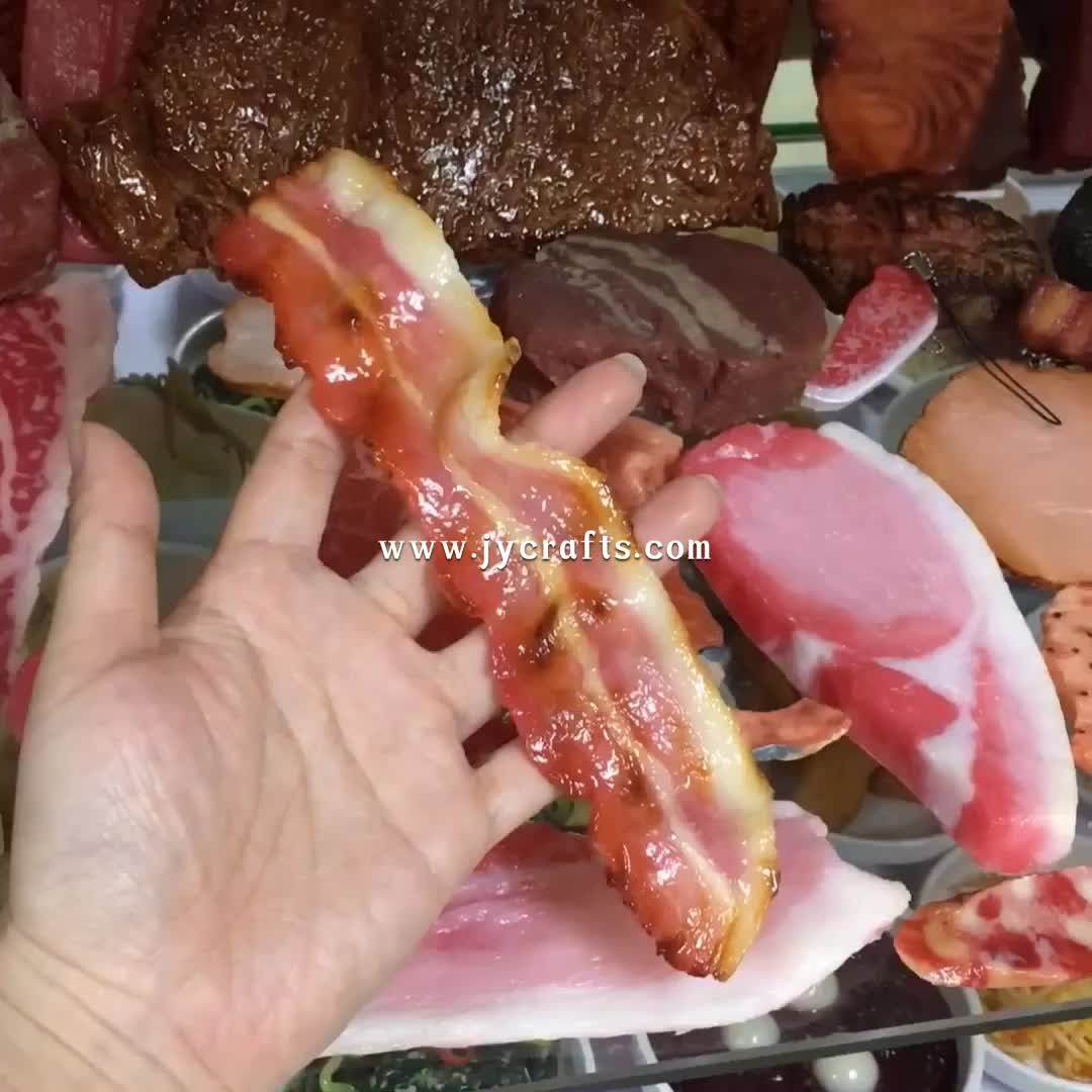 Non-edible Fake Bacon Store Display Photography Props Kids Play Food ...