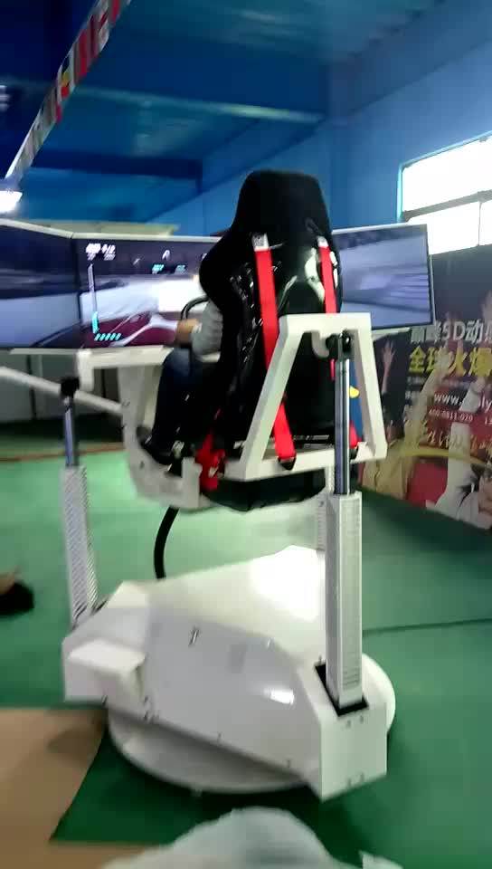 360 Degree Rotating Dynamic Simulator 6 Dof 3 Screen Motion Car Racing ...