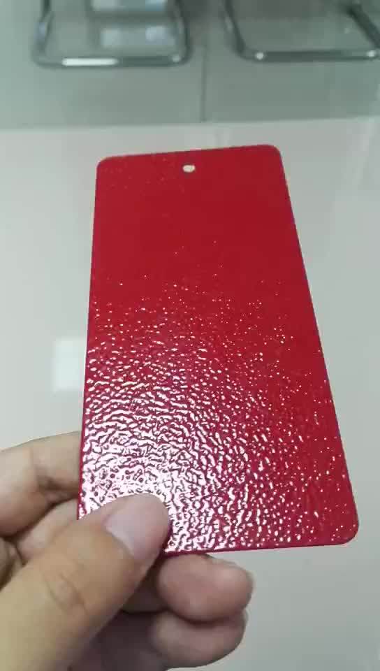 Ral 3038 Warna Merah Tekstur Kerut Warna Pelapis Bubuk Elektrostatis ...