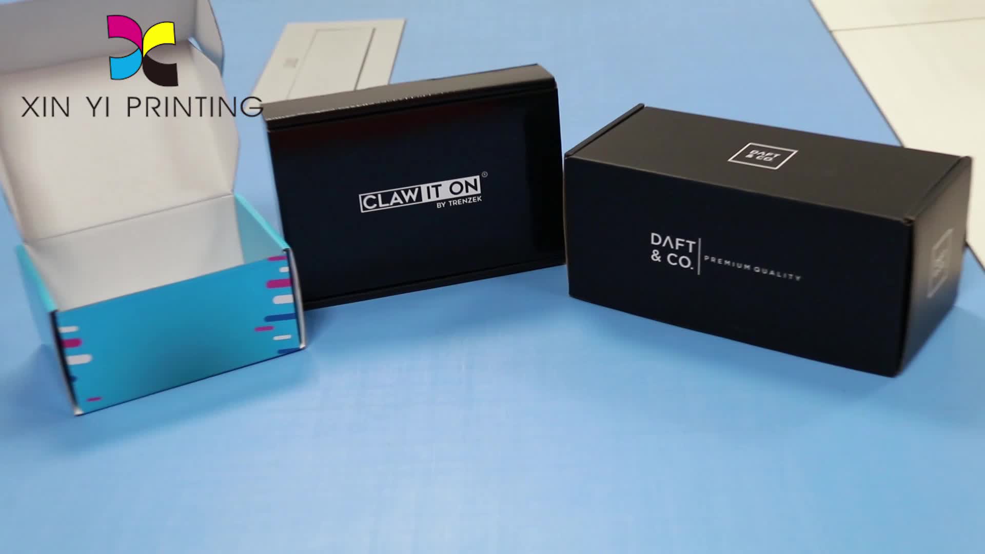 Cheap Shipping Customized Corrugated Matte Black T Box Wholesale