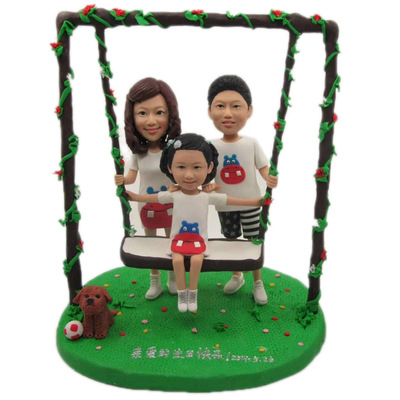 人偶真人公仔照片Q版 软陶情侣闺蜜礼品定制卡通diy蜡像娃娃礼物