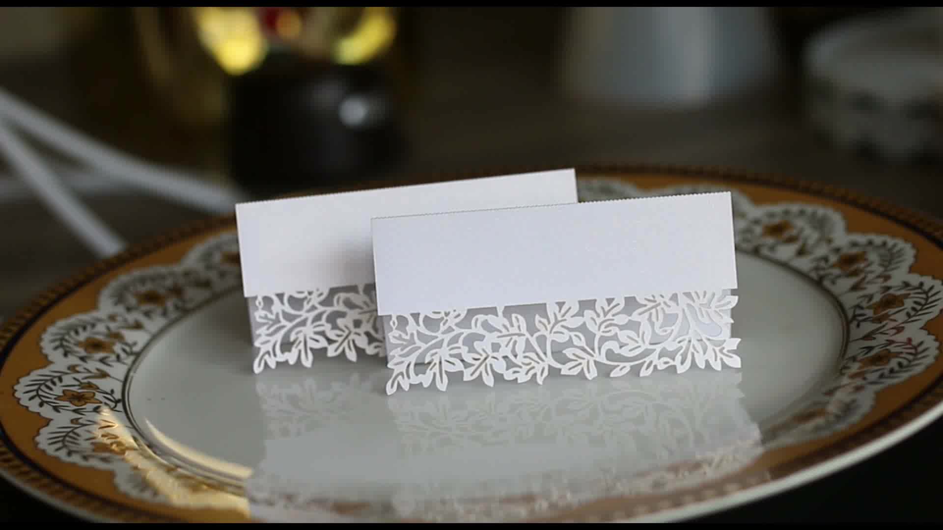Hot Sale Laser Cut Wedding Favors Name Card Paper Place Cards For Party hot-sale-laser-cut-wedding-favors-name-card-paper-place-cards-for-party
