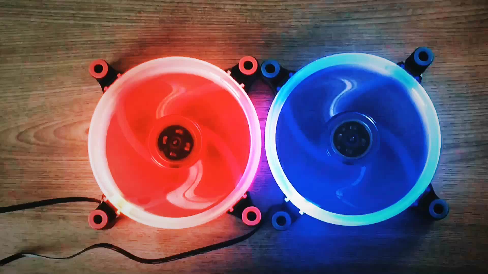 The New Design 12cm Circle Fan With Led 120x120x25mm - Buy 12cm Circle ...