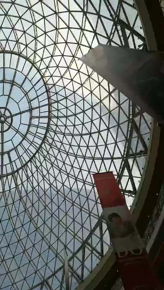 Structure Steel Space Frame Glass Dome Roof Skylight - Buy Glass Roof ...