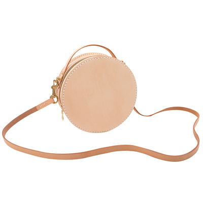 【切線派手工小圆包中真皮女士