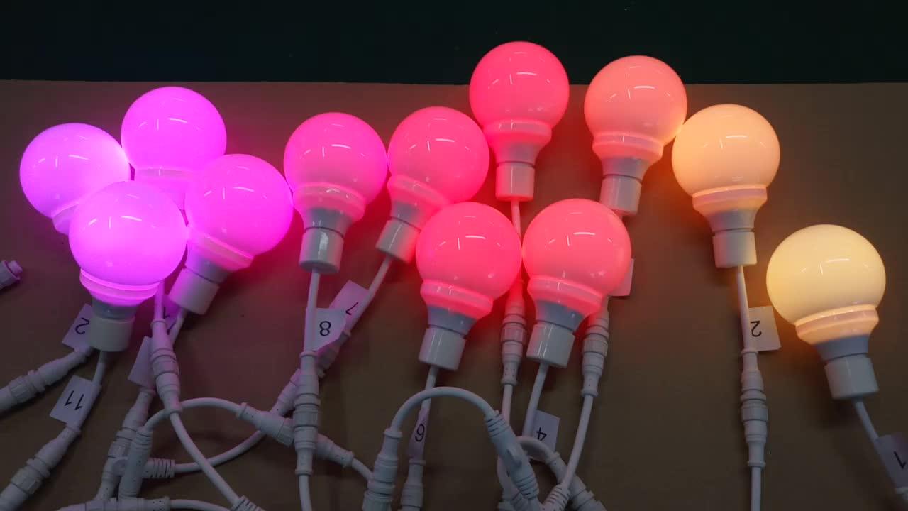 80mm E27 Dmx Control Rgb Led Bulb Light - Buy Led Music Bulb,Led ...