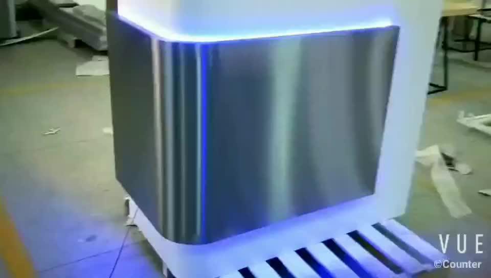 High-end Custom Wooden Cash Counter With Led Light Shop Cash Counter ...