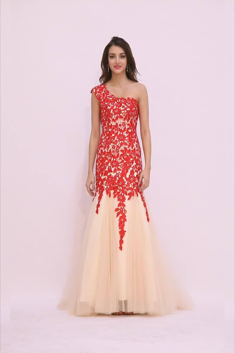 Guangzhou Prom Formal Evening Dress Long Gown One Shoulder Cheap ...