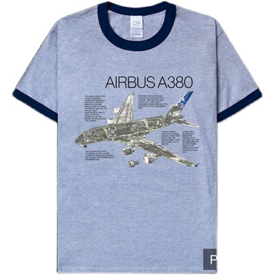 空中客车AirbusA380航短袖T恤