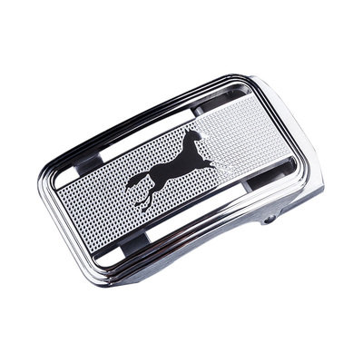 字母扣皮带扣头男自动扣304不锈钢纯钢防过敏裤带头卡子腰带头3.5