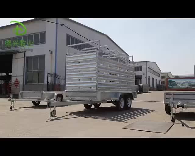 2017 New Farm Dump Mesh Box Trailer With Trailer Cover - Buy Farm ...