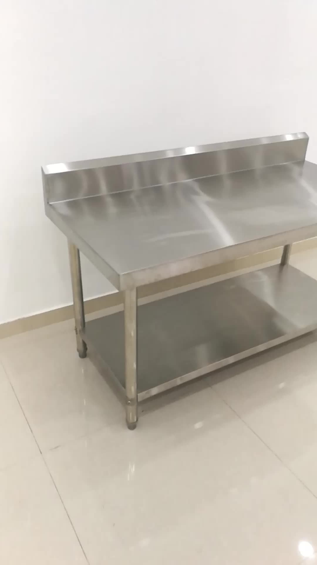 Commercial Restaurant Kitchen Cold Adjustable Height Stainless Steel ...
