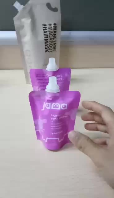 Customized Shiny Black Corner Spout Pouch / Low Moq Black Matte ...