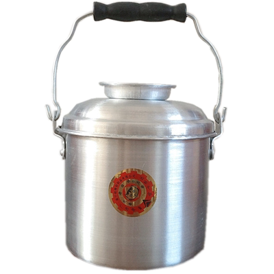 黑猫健康安全纯铝饭盒装粥