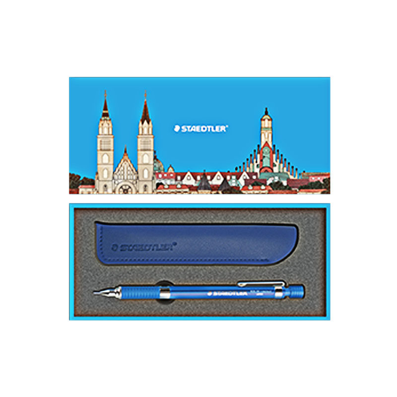 德国STAEDTLER施德楼92535中国红限量版0.5mm自动铅笔礼品礼盒装_虎窝淘