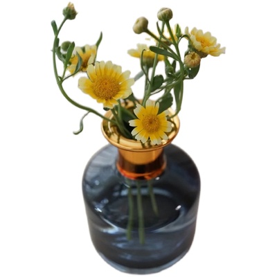 忠俊原生色料高级灰金头气质花瓶