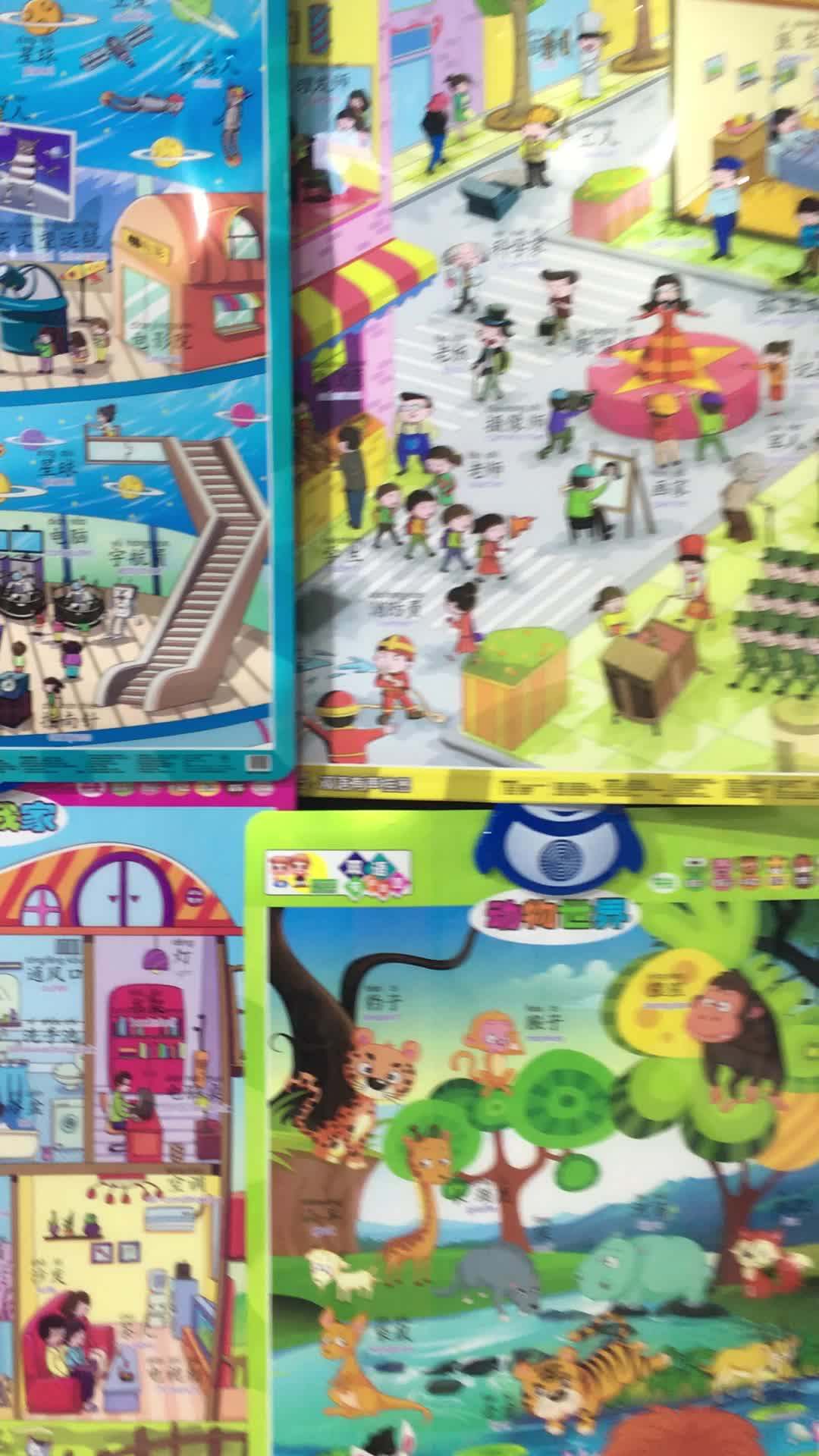 Educational Kids Learning Charts Kids Toy Talking Wall Chart / Cartoon ...