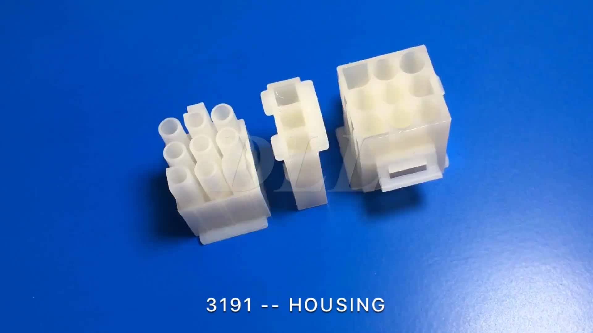 Molex 3191 6.7mm Pitch Socket Receptacle Housing Panel Mount Connector ...