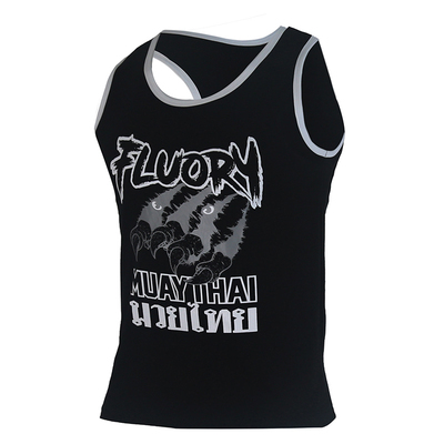FLUORY火垒泰拳训练搏击背心服装男女 拳击散打上衣 格斗T恤成人