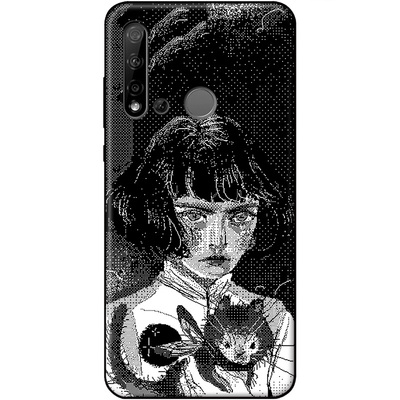 适用华为动漫风二次元插画手机壳