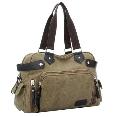 韩版女包妈咪包帆布包单肩斜挎包