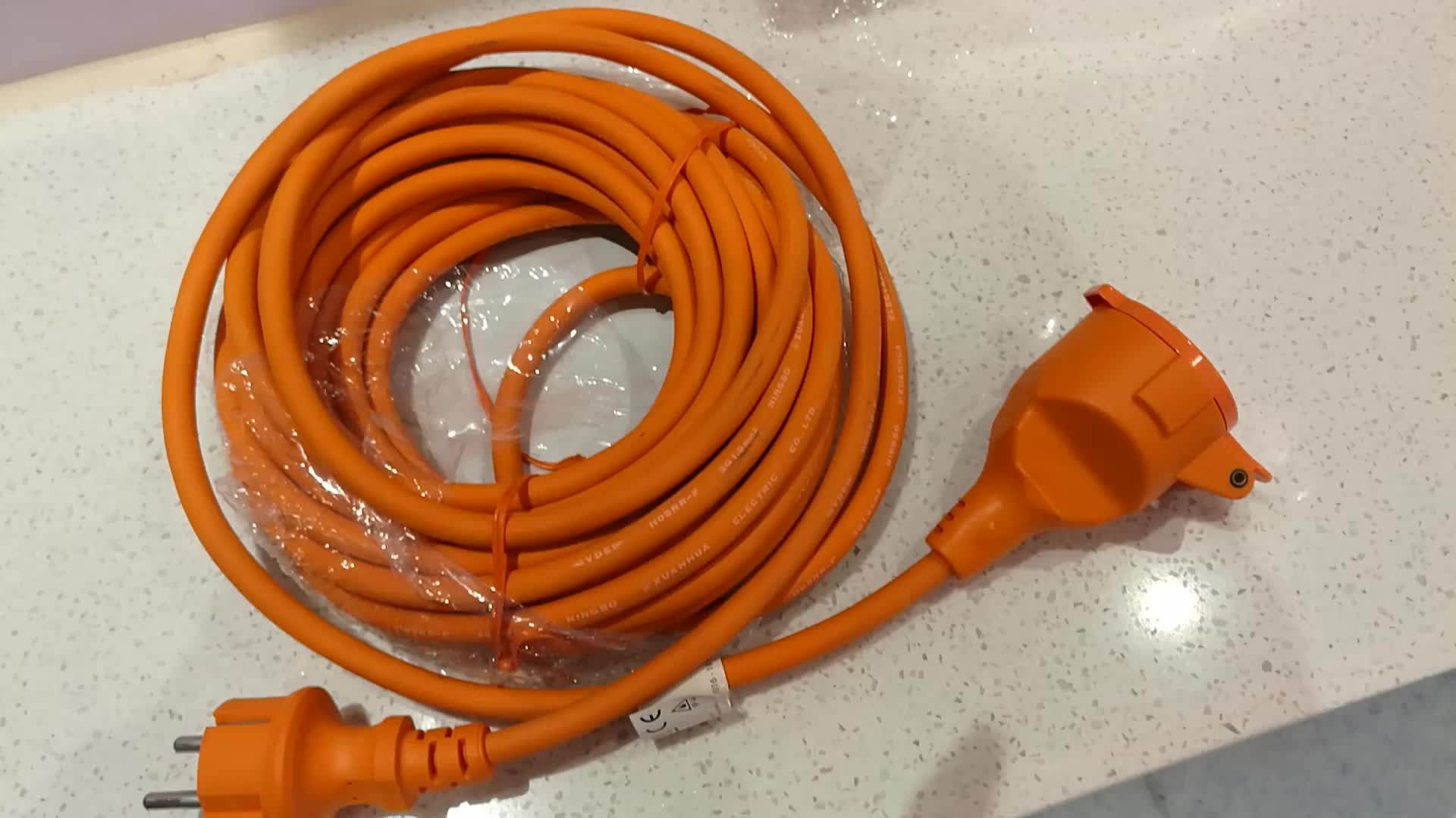 Euro Extension Cord With Cap,Waterproof,3pin - Buy Extension Cord,220v ...