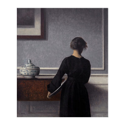 背影阁楼艺术风客厅卧室装饰画